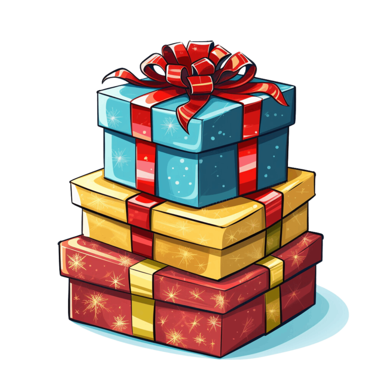 Christmas Stockings & Gifts Clip Art - Free Design Palace