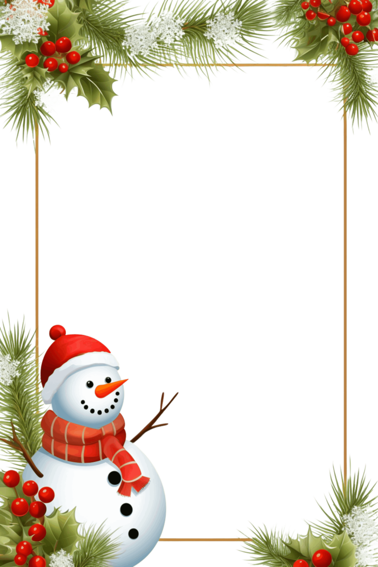Christmas Page Borders PNG Images - Free Design Palace