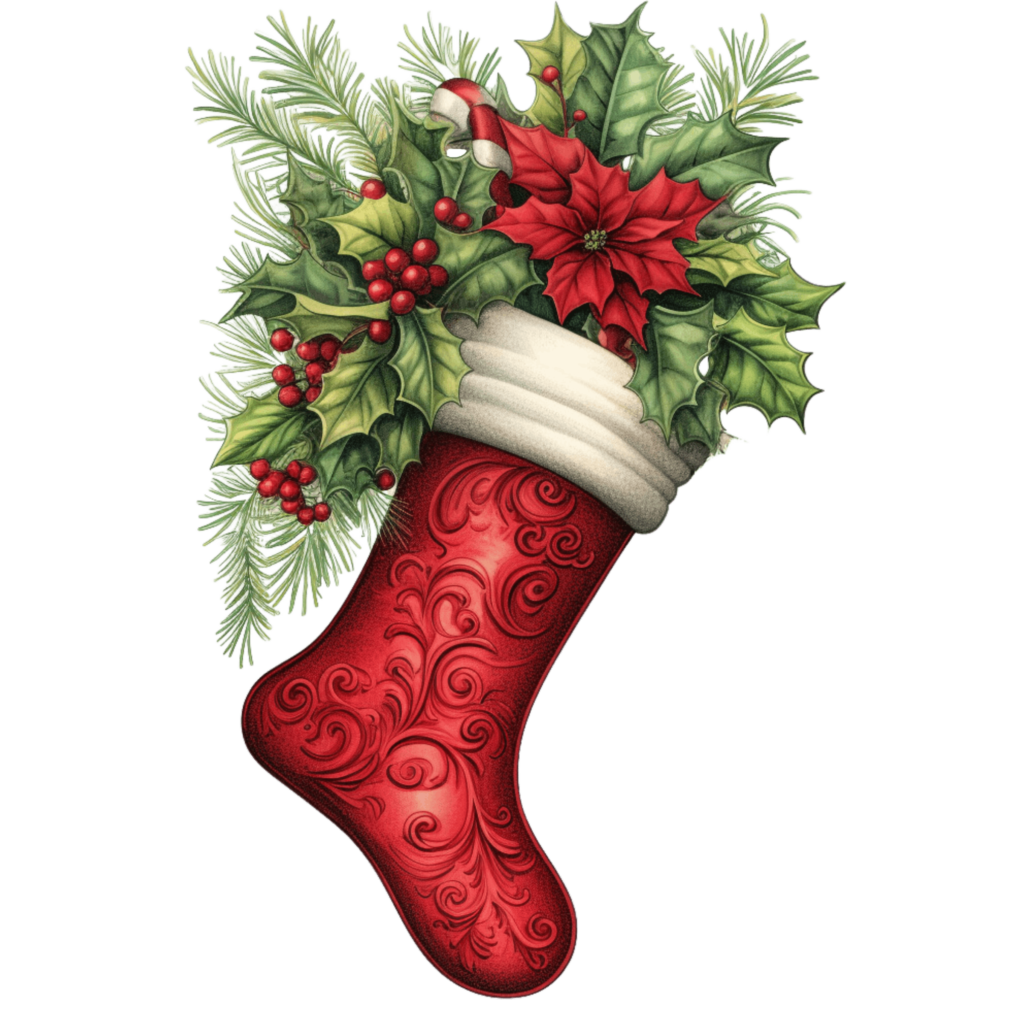 Christmas Stockings & Gifts Clip Art - Free Design Palace