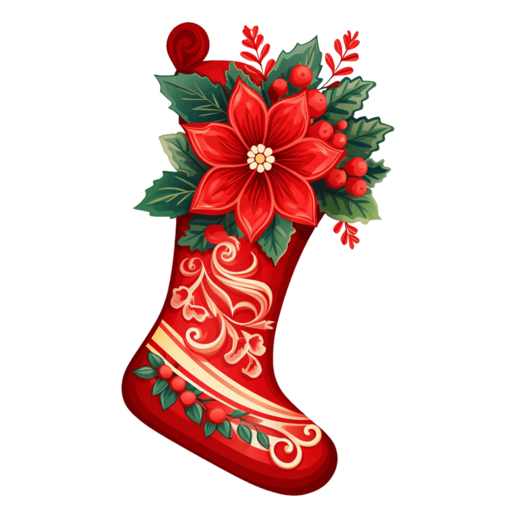 Christmas Stockings & Gifts Clip Art - Free Design Palace