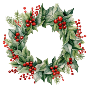 Christmas Wreath Clip Art - Free Design Palace
