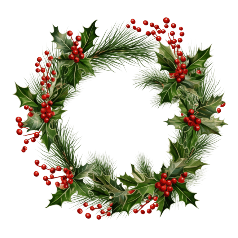 Christmas Wreath Clip Art - Free Design Palace