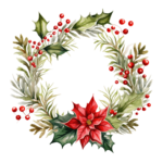 Christmas Wreath Clip Art - Free Design Palace