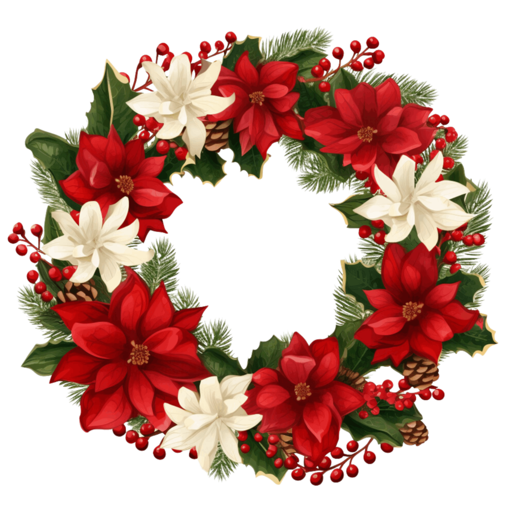 Christmas Wreath Clip Art - Free Design Palace