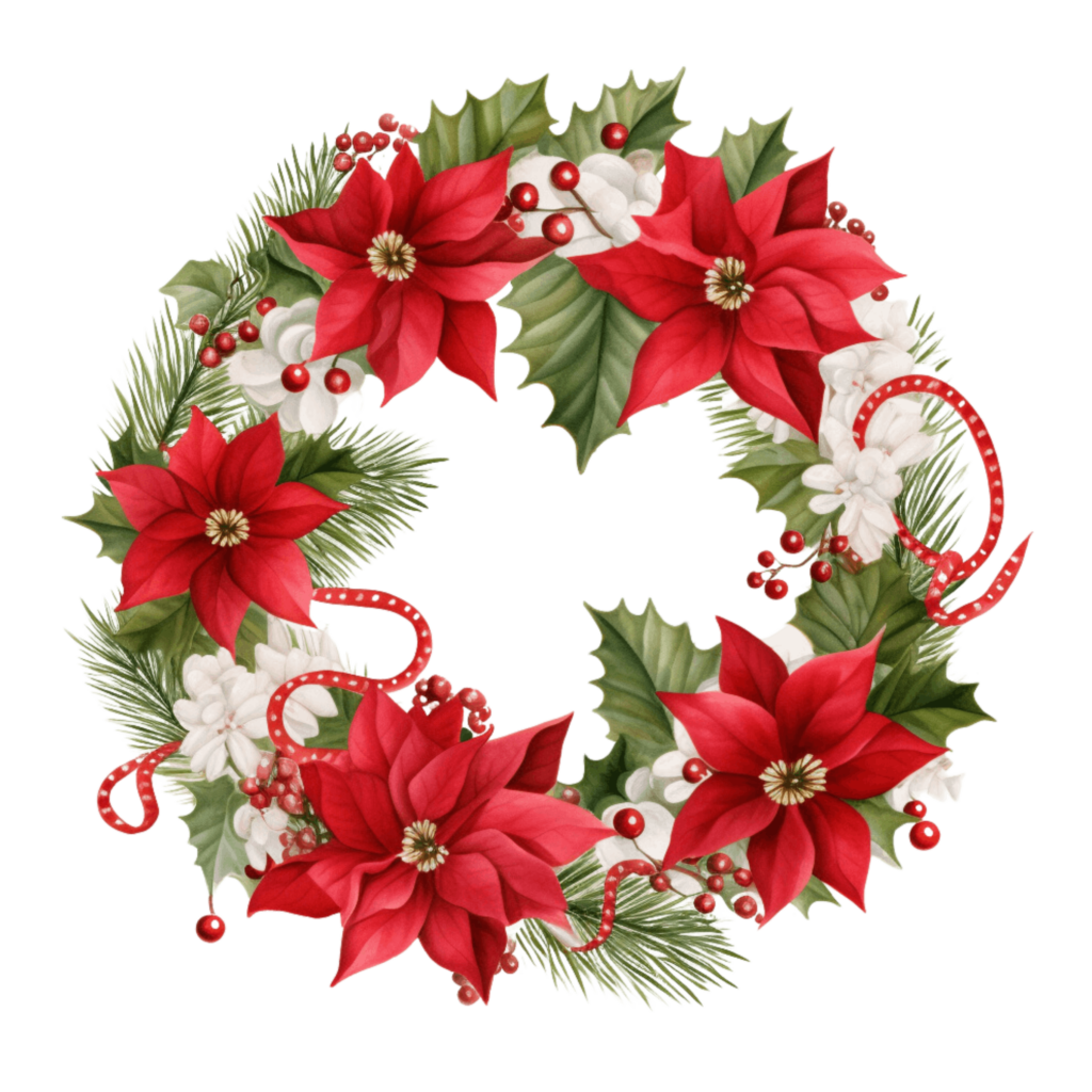 Christmas Wreath Clip Art - Free Design Palace