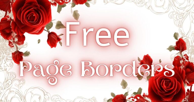 Page Borders No Background - Free Design Palace