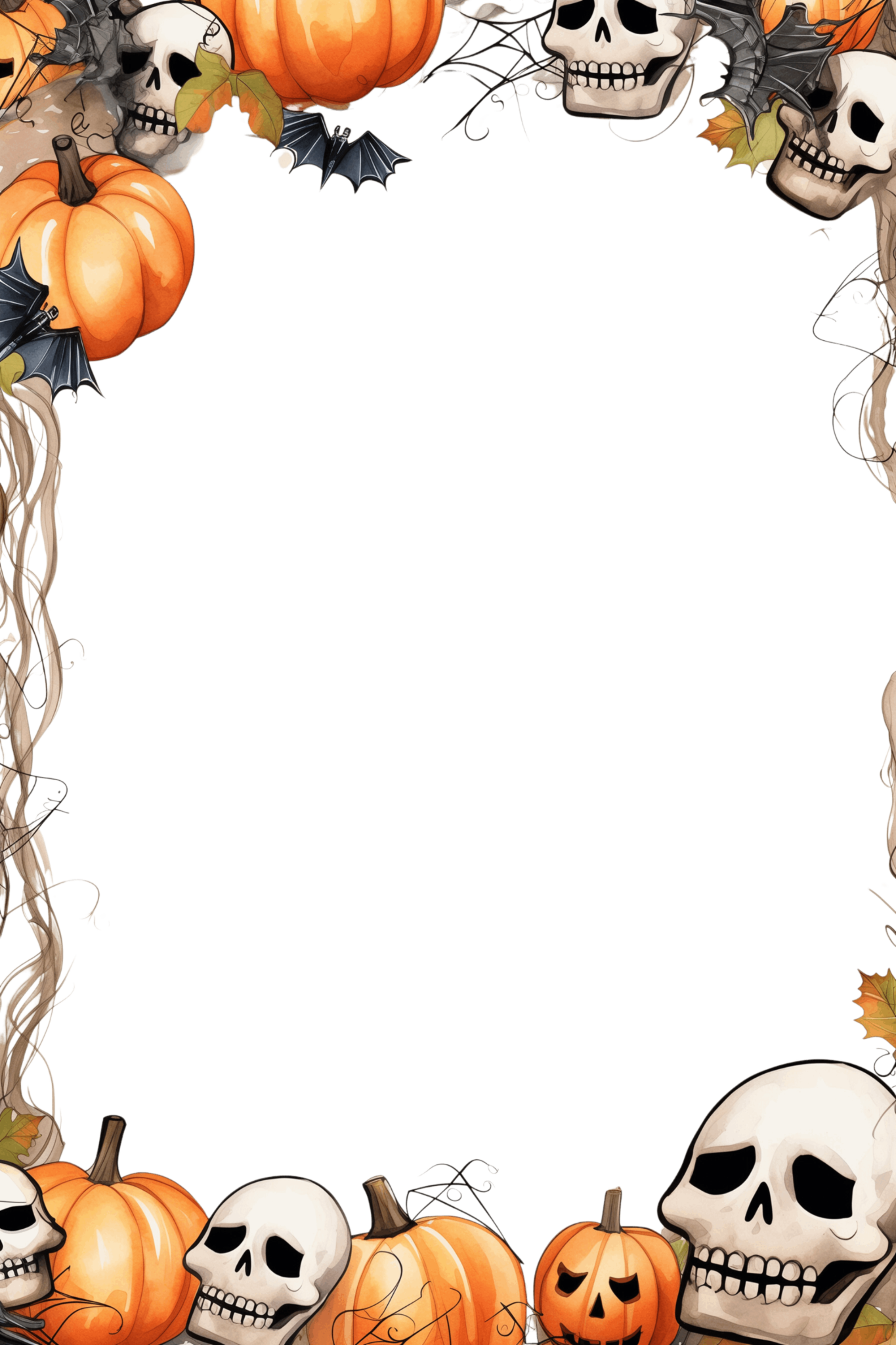 Halloween Page Borders PNG Images - Free Design Palace