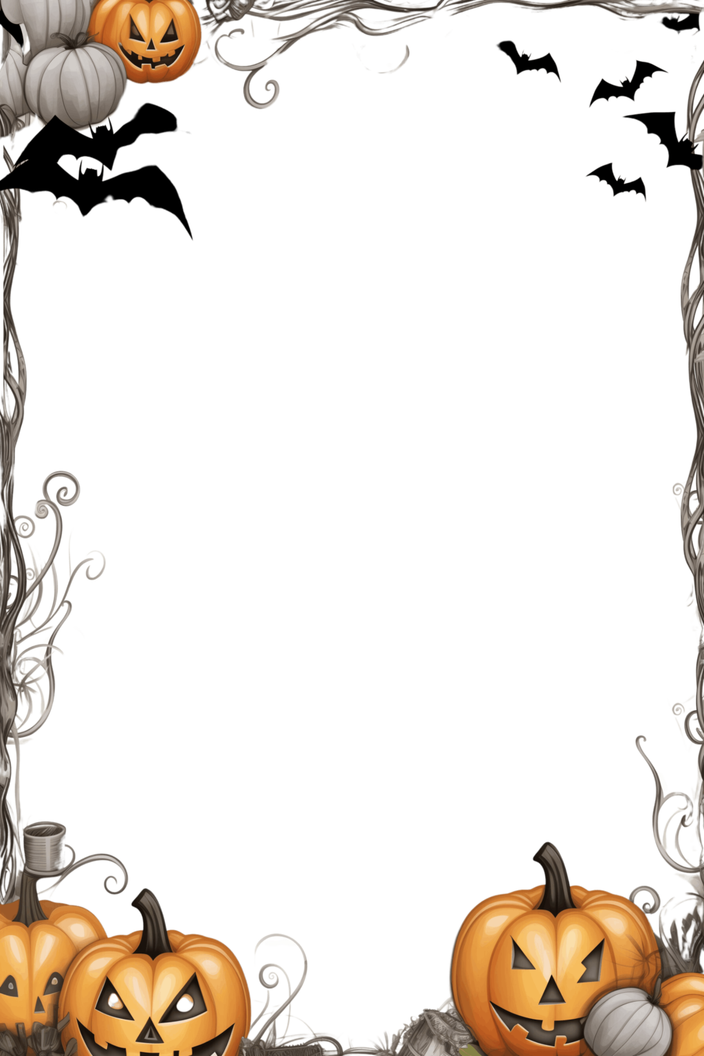 Halloween Page Borders PNG Images - Free Design Palace