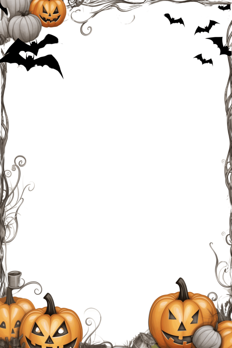 Halloween Page Borders PNG Images - Free Design Palace