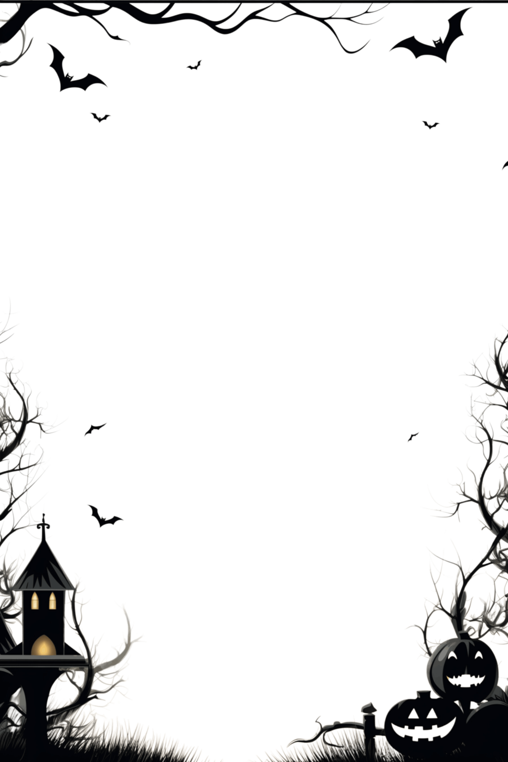 Halloween Page Borders PNG Images - Free Design Palace