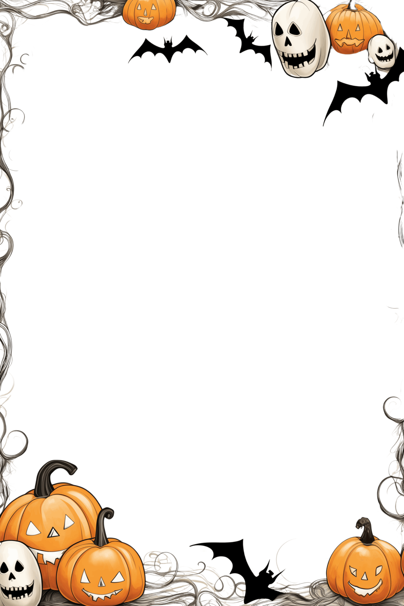 Halloween Page Borders PNG Images - Free Design Palace
