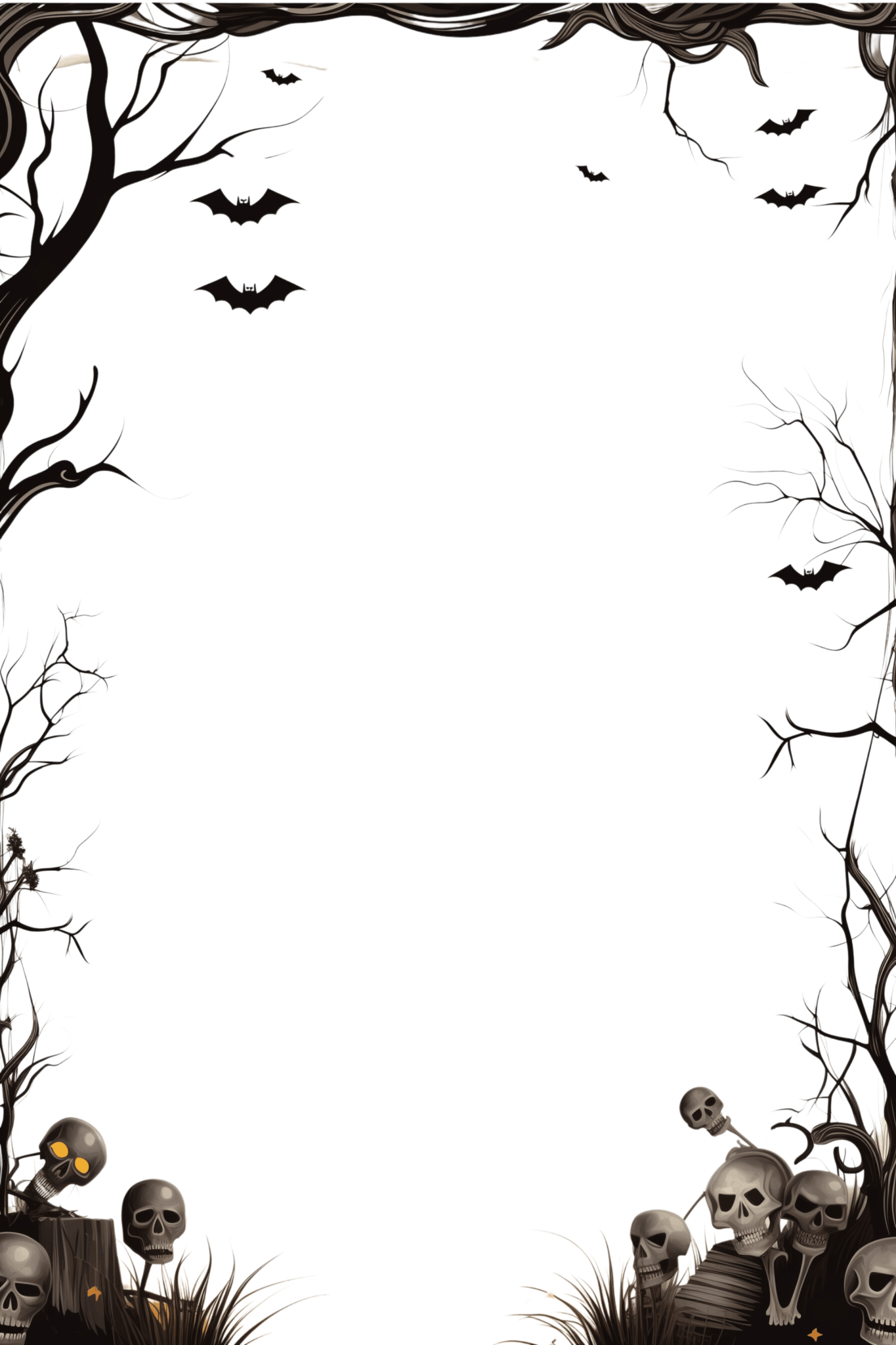 Halloween Page Borders PNG Images - Free Design Palace