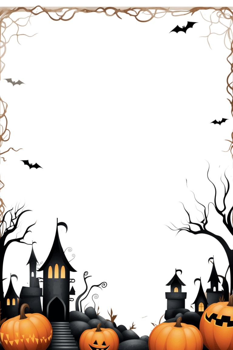 Halloween Page Borders PNG Images - Free Design Palace