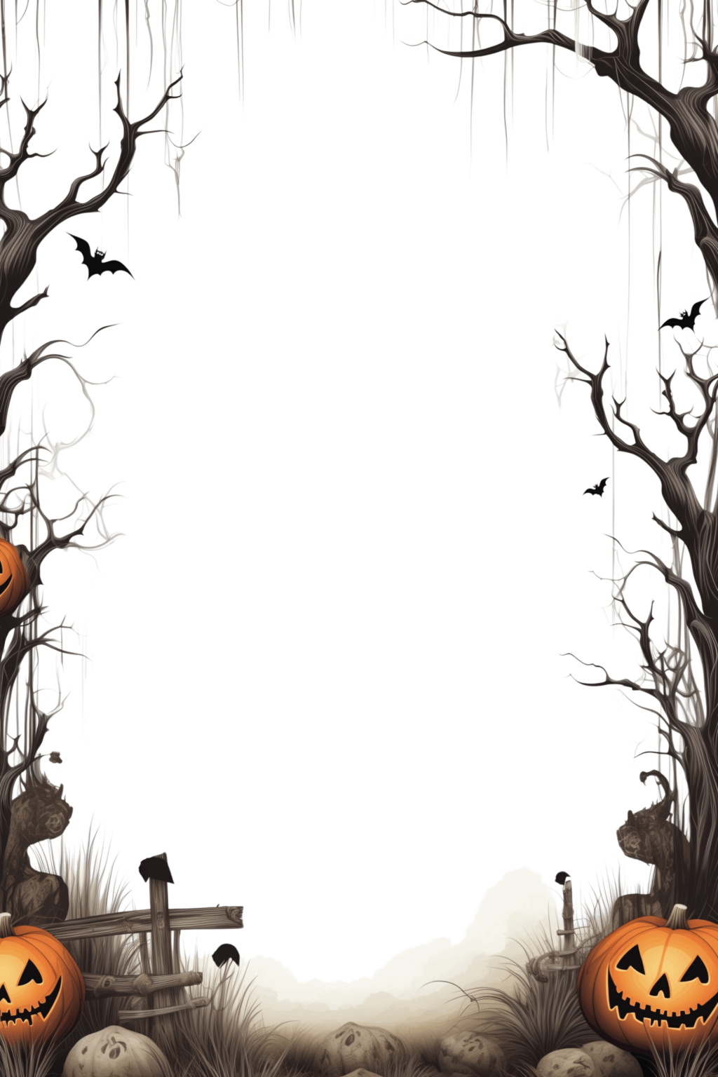 Halloween Page Borders PNG Images - Free Design Palace