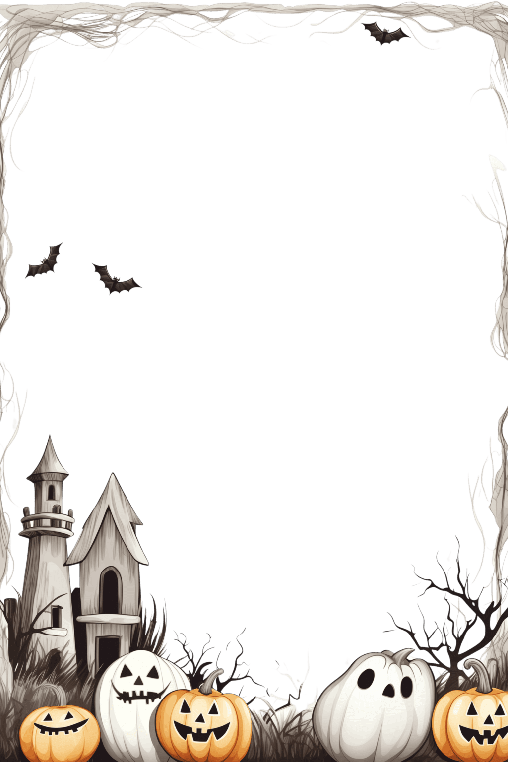 Halloween Page Borders PNG Images - Free Design Palace