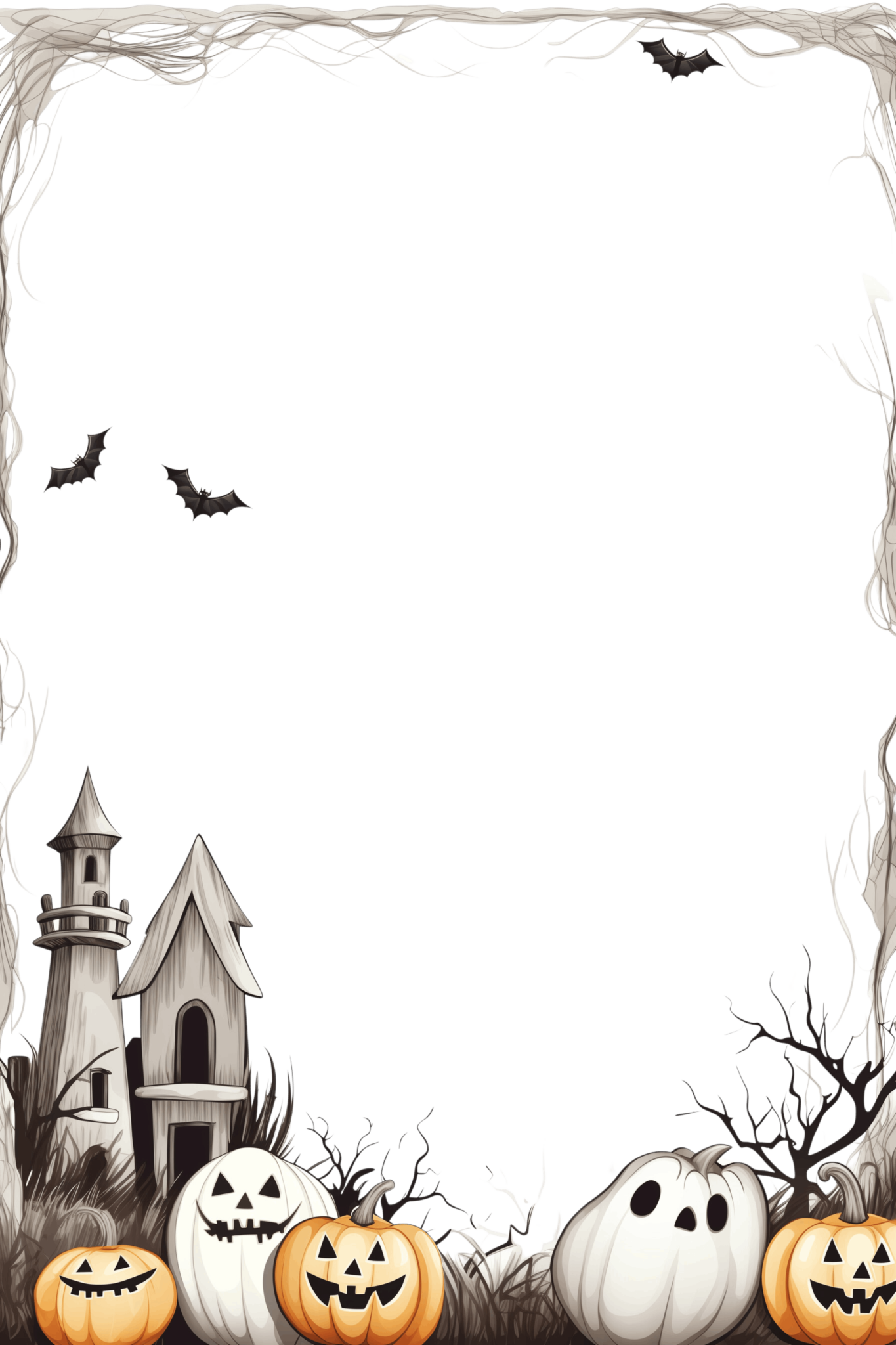 Halloween Page Borders PNG Images - Free Design Palace