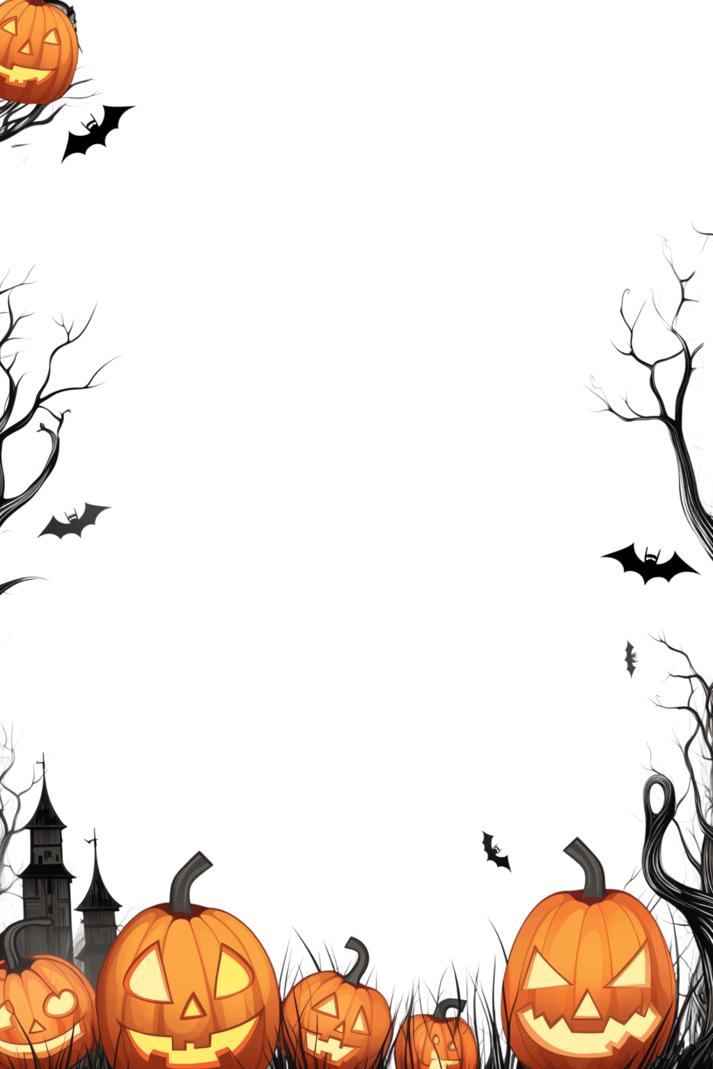 Halloween Page Borders PNG Images - Free Design Palace