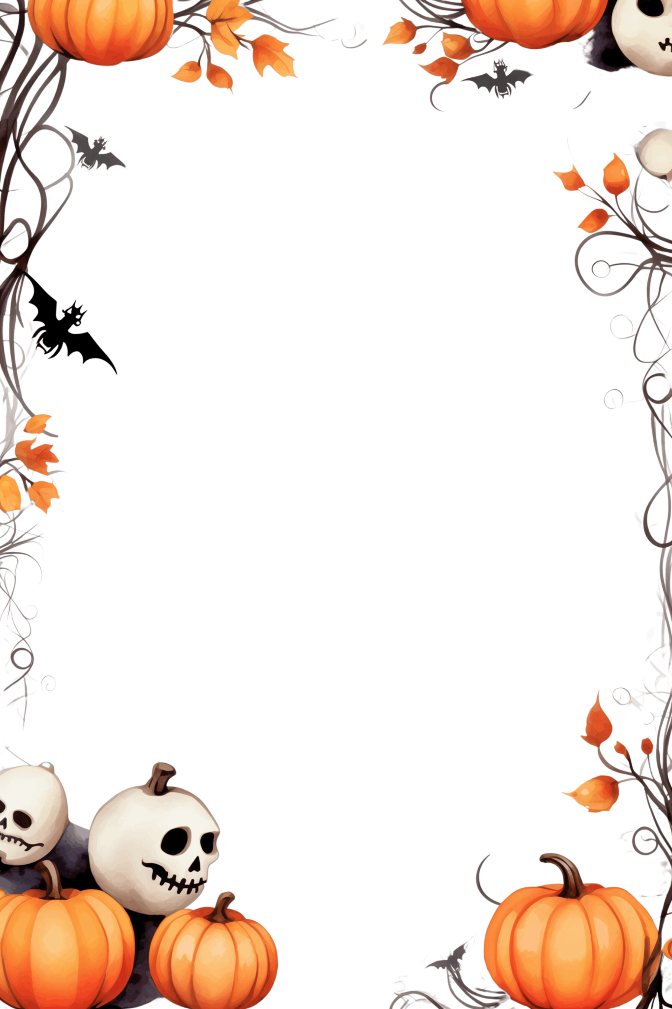 Halloween Page Borders PNG Images - Free Design Palace