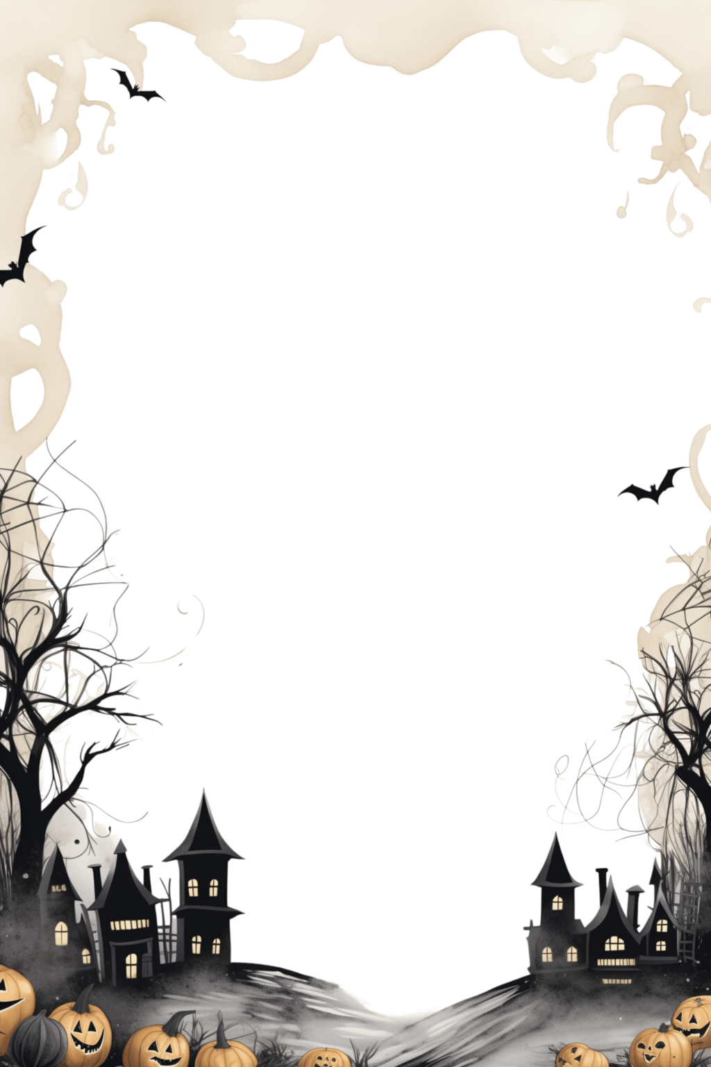 Halloween Page Borders PNG Images - Free Design Palace