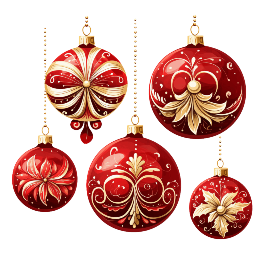 Christmas Ornaments Clip Art - Free Design Palace