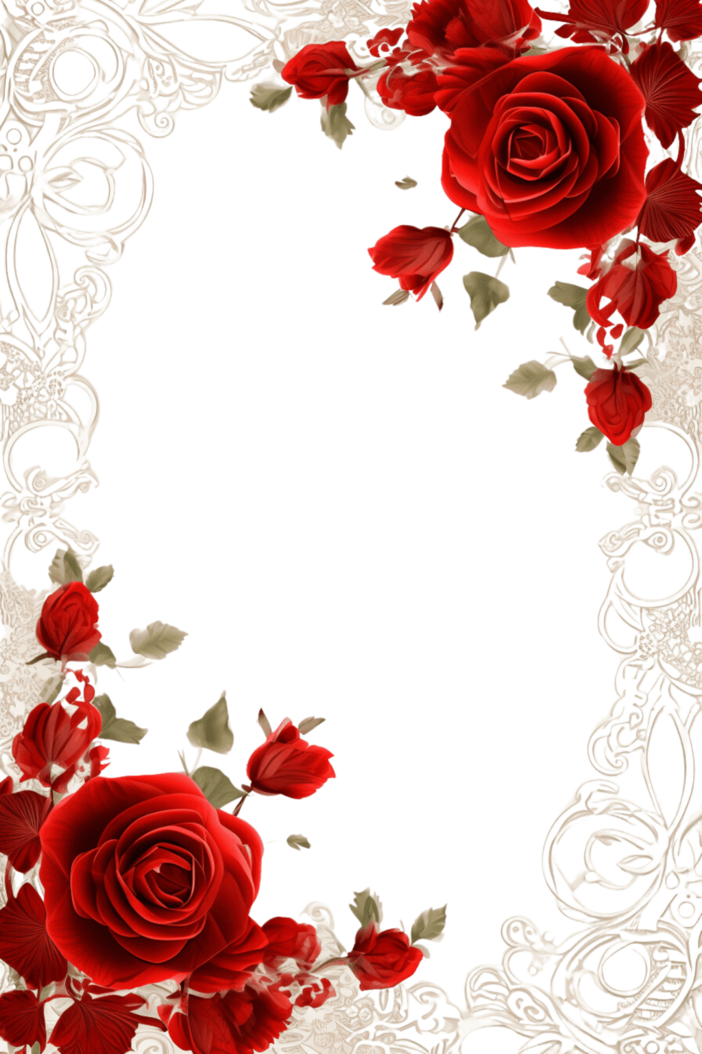 Flower Page Borders PNG Images - Free Design Palace