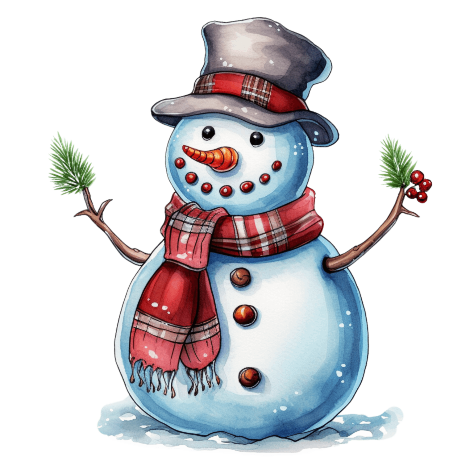 Snowman Clip Art - Free Design Palace