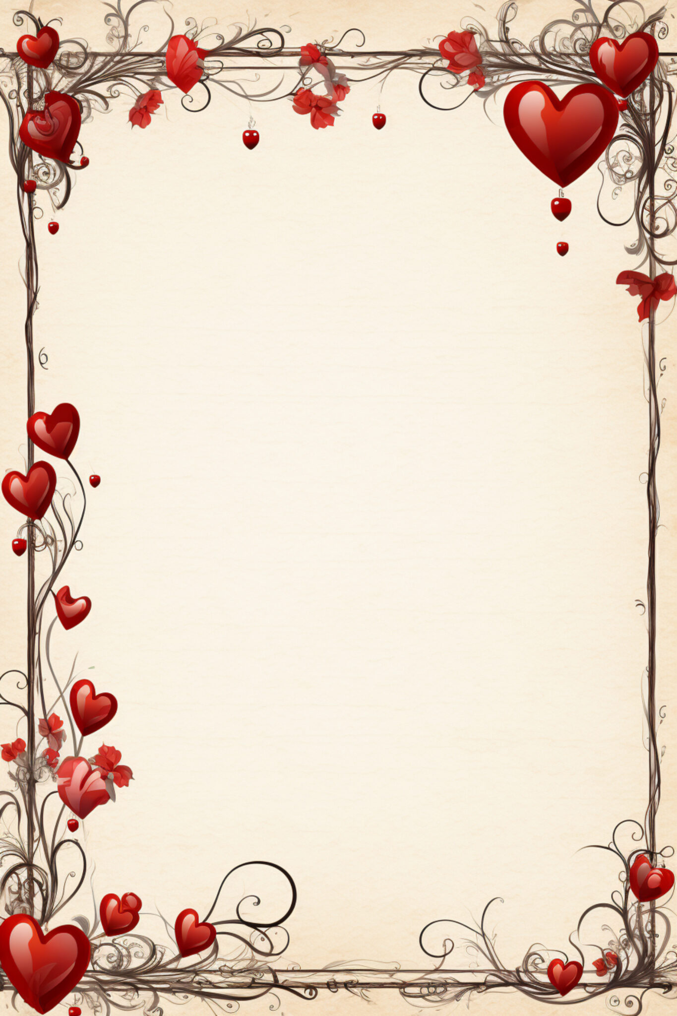 Valentine’s Day Page Border Background JPG Images - Free Design Palace
