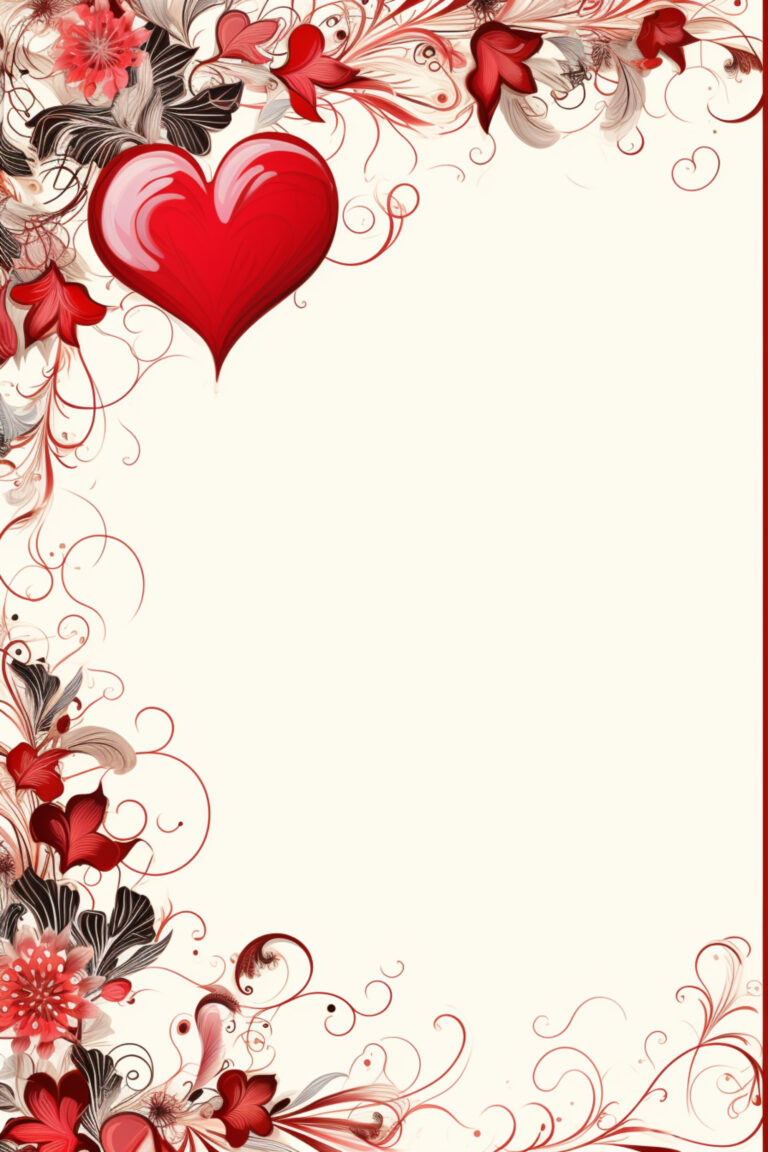 Valentine’s Day Page Border Background JPG Images - Free Design Palace