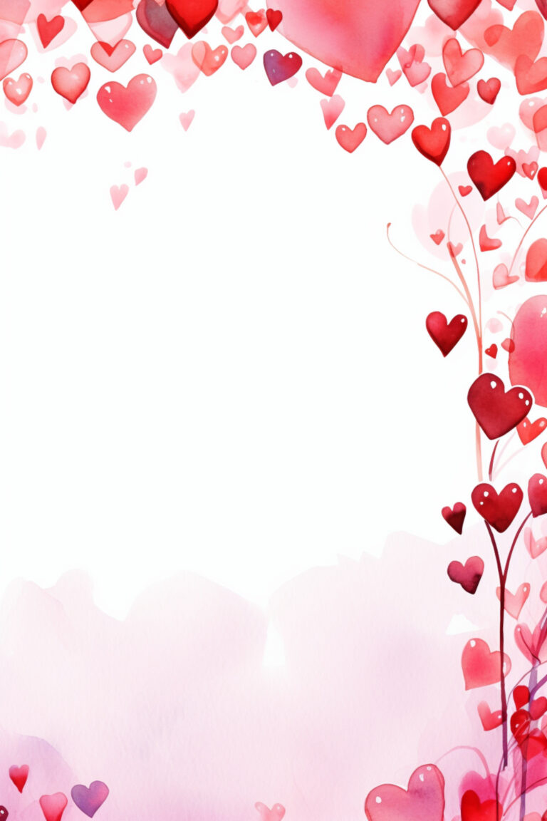 Valentine’s Day Page Border Background JPG Images - Free Design Palace