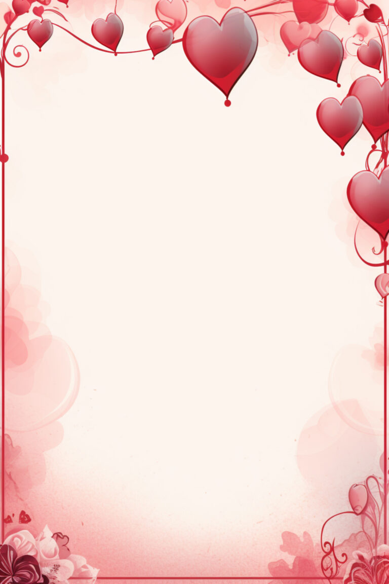 Valentine’s Day Page Border Background JPG Images - Free Design Palace