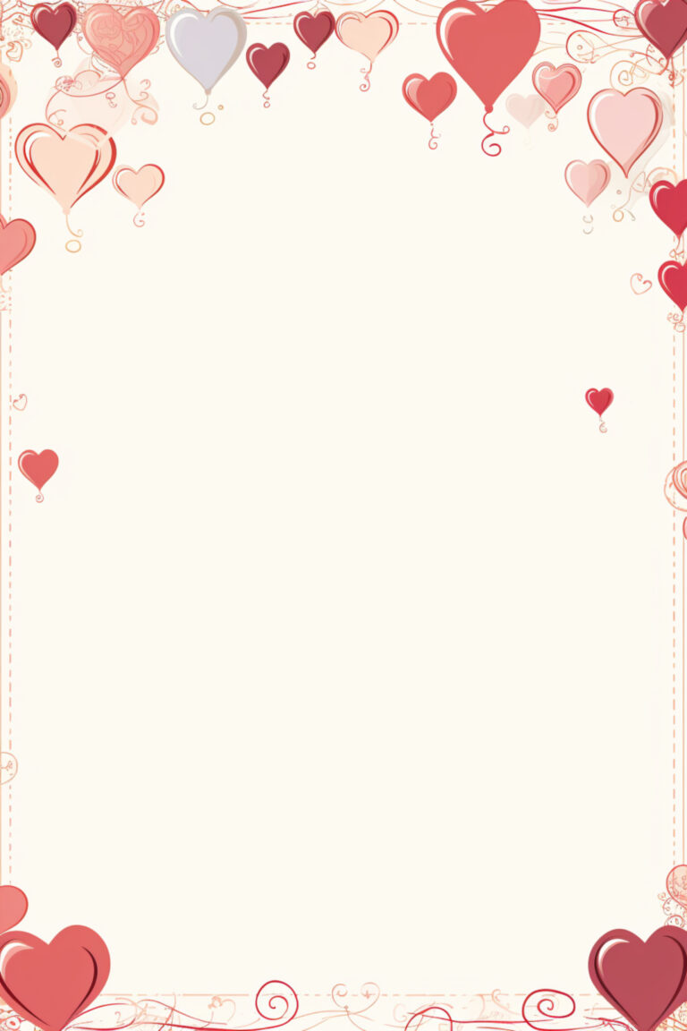 Valentine’s Day Page Border Background JPG Images - Free Design Palace