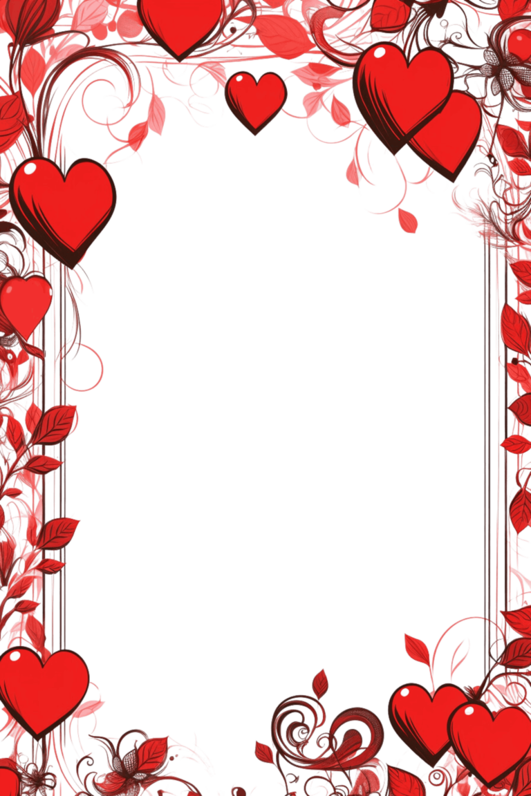 Valentine’s Day Page Borders PNG Images - Free Design Palace