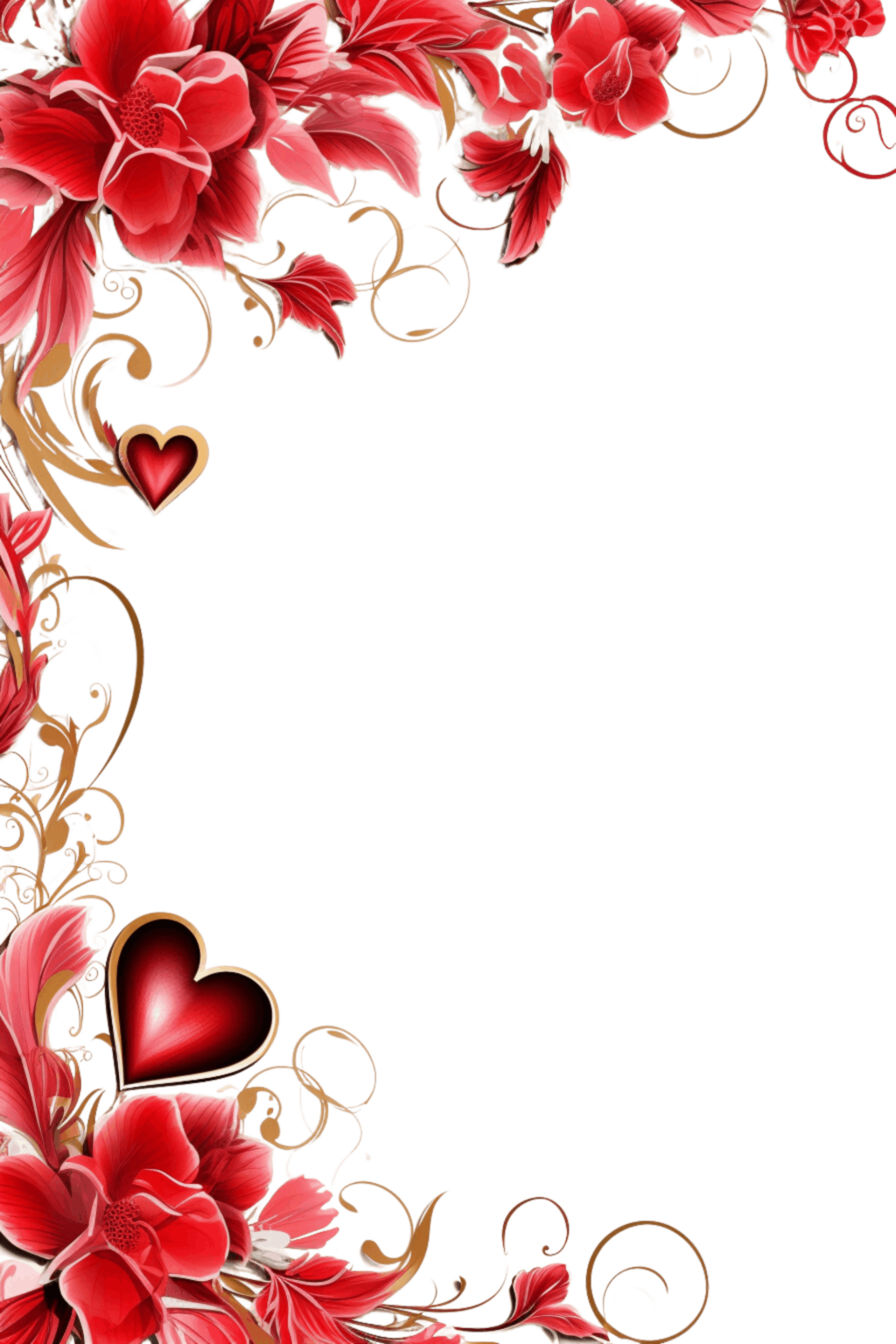 Valentine’s Day Page Borders PNG Images - Free Design Palace