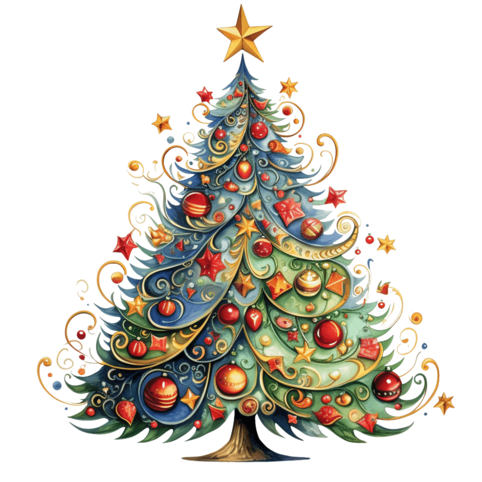 Christmas Tree Clip Art - Free Design Palace