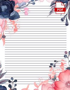 Flower Stationery - Free Design Palace