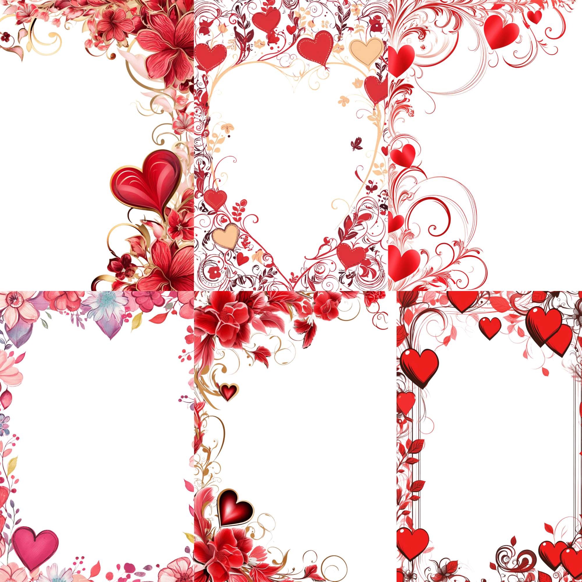 Valentine’s Day Page Border Background JPG Images - Free Design Palace
